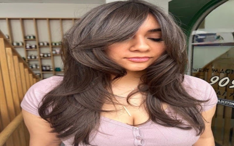 Beautiful Curtain Bangs